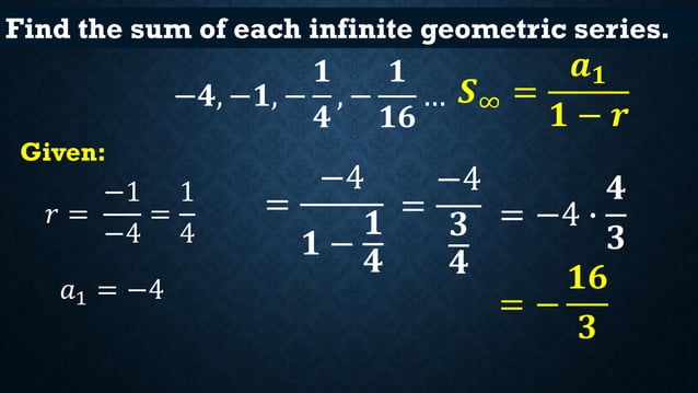 Infinite Geometric Series | PDF