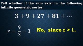 Infinite Geometric Series | PDF