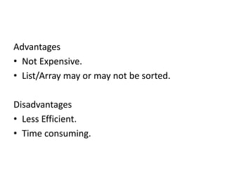 9.Sorting & Searching | PPTX | Programming Languages | Computing
