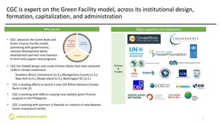 Sidonie Gwet, CGC - Developing a green finance facility to catalyse ...