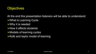 Learning cycles | PPTX