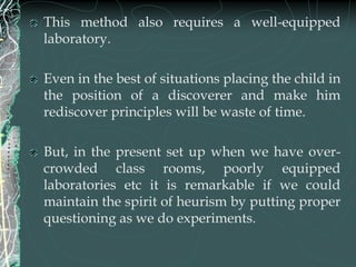 Methods of teaching - Heuristic method | PPSX