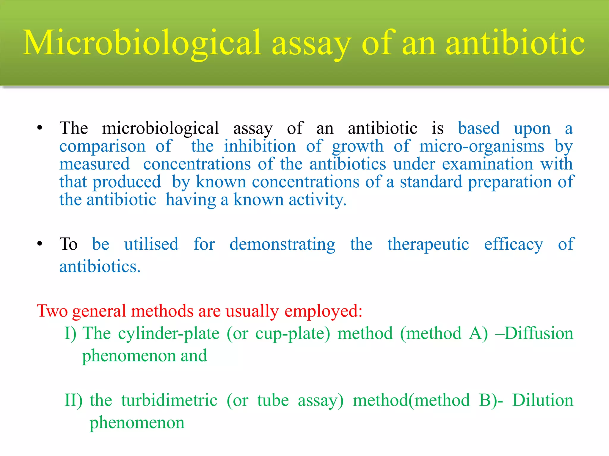 9. Microbiological assay | PPTX