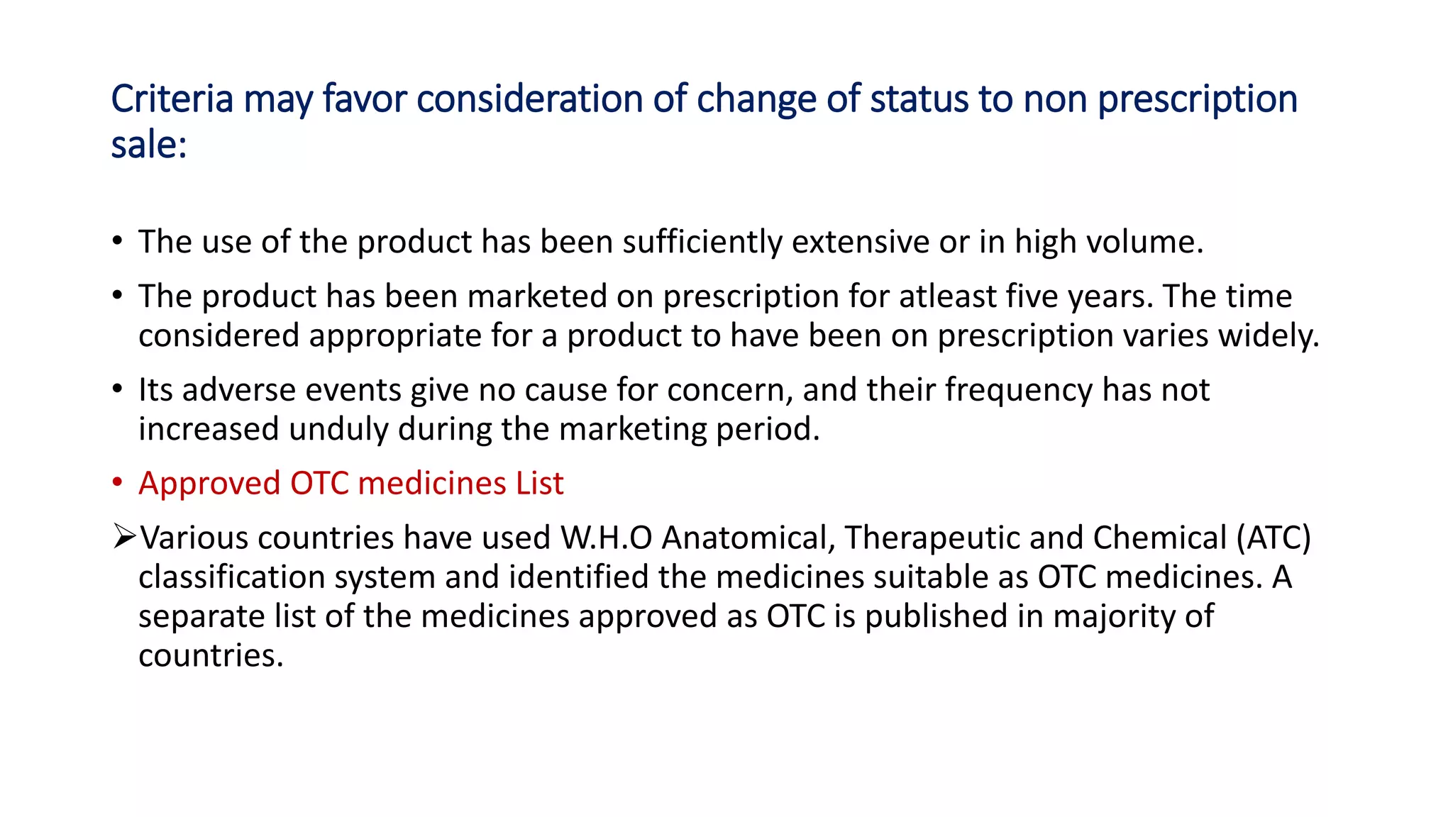 OTC medication | PPTX