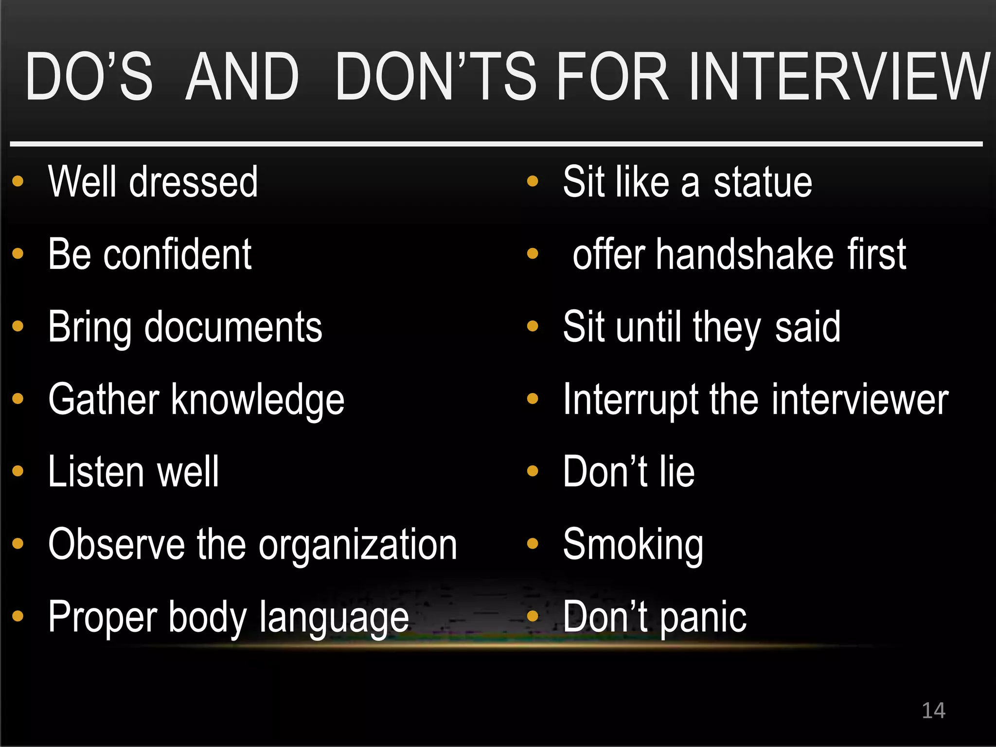 Interview Skills | PPTX