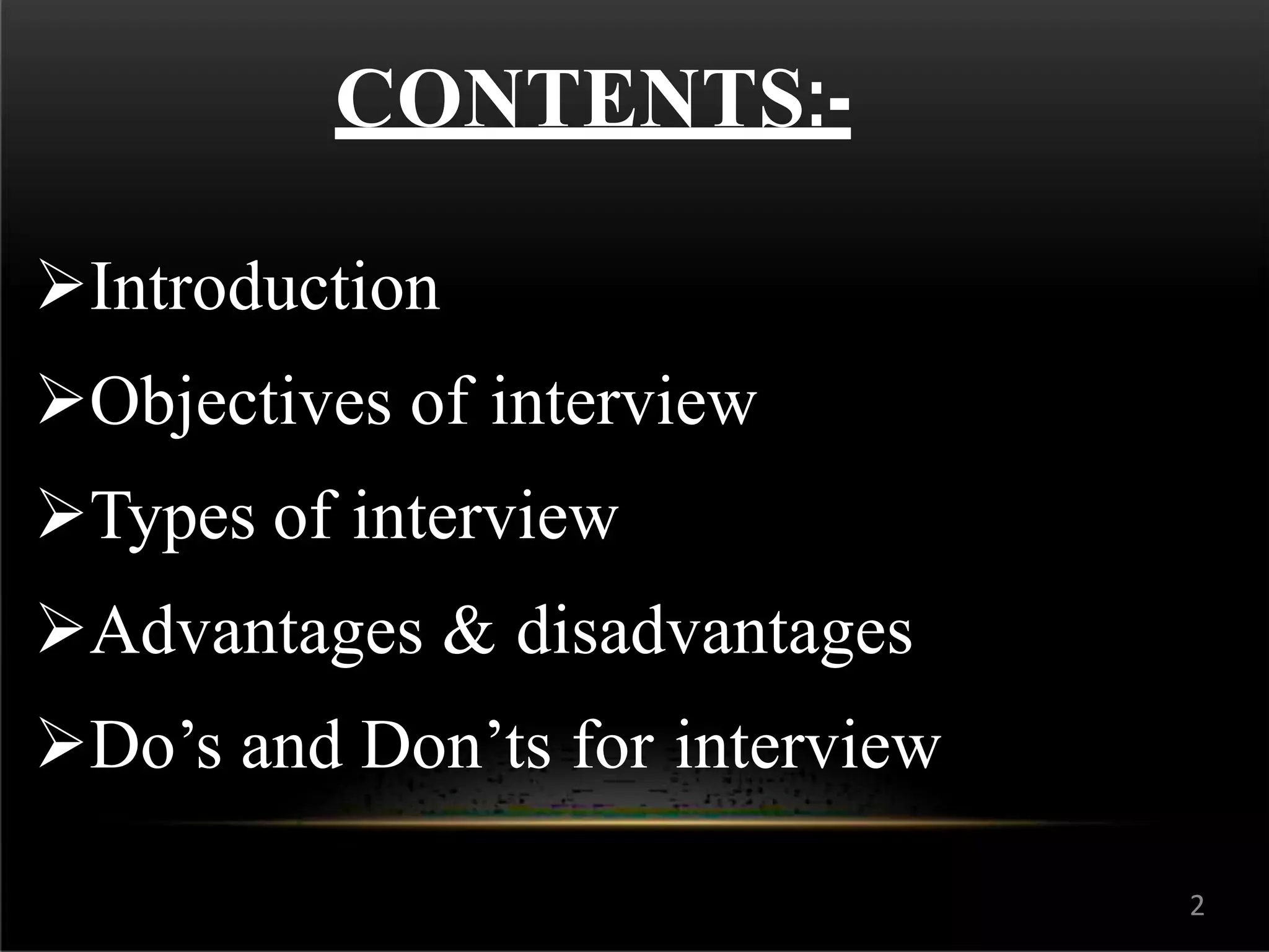 Interview Skills | PPTX