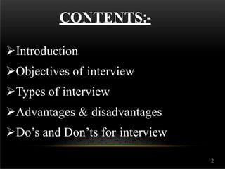 Interview Skills | PPTX