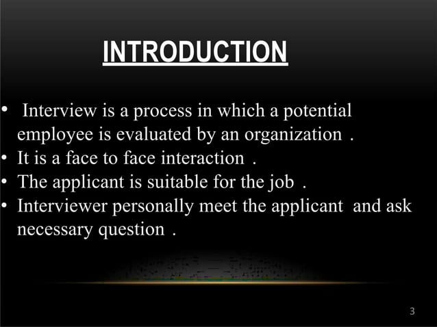 Interview Skills | PPT