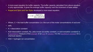 buffer capacity, preparation of buffer and stability of buffer | PPTX