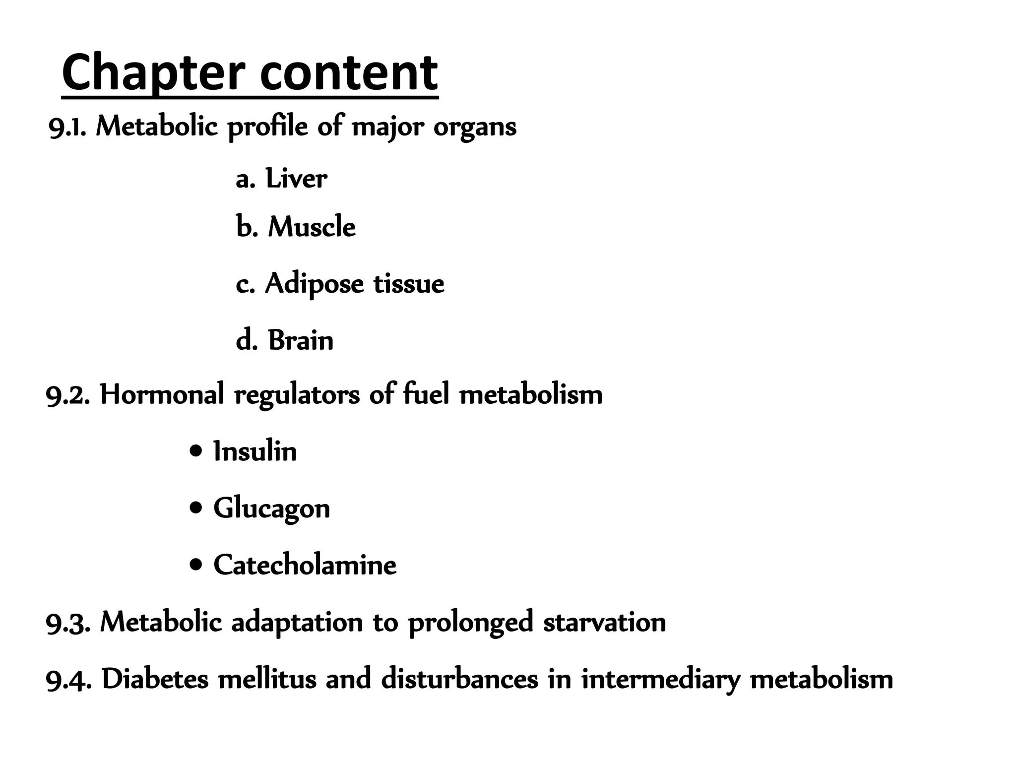 9. integration of metabolism | PPTX
