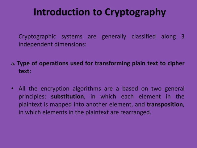 CRYPTOGRAPHY | PPT