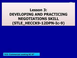 9. developinga nd practing negotiation skills | PPTX