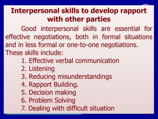 9. developinga nd practing negotiation skills | PPT