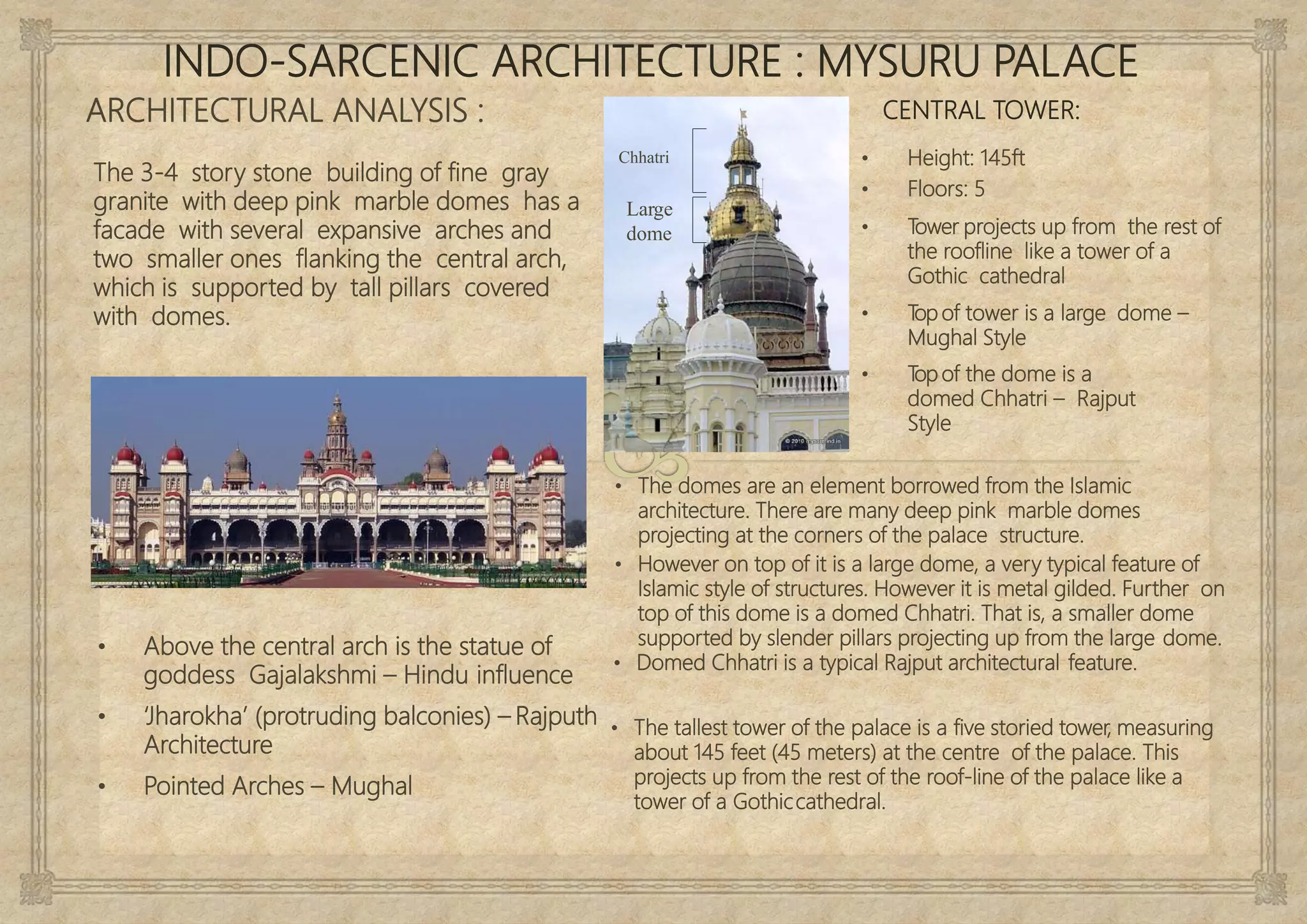 MYSURU PALACE ARCHITECTURE | PPTX