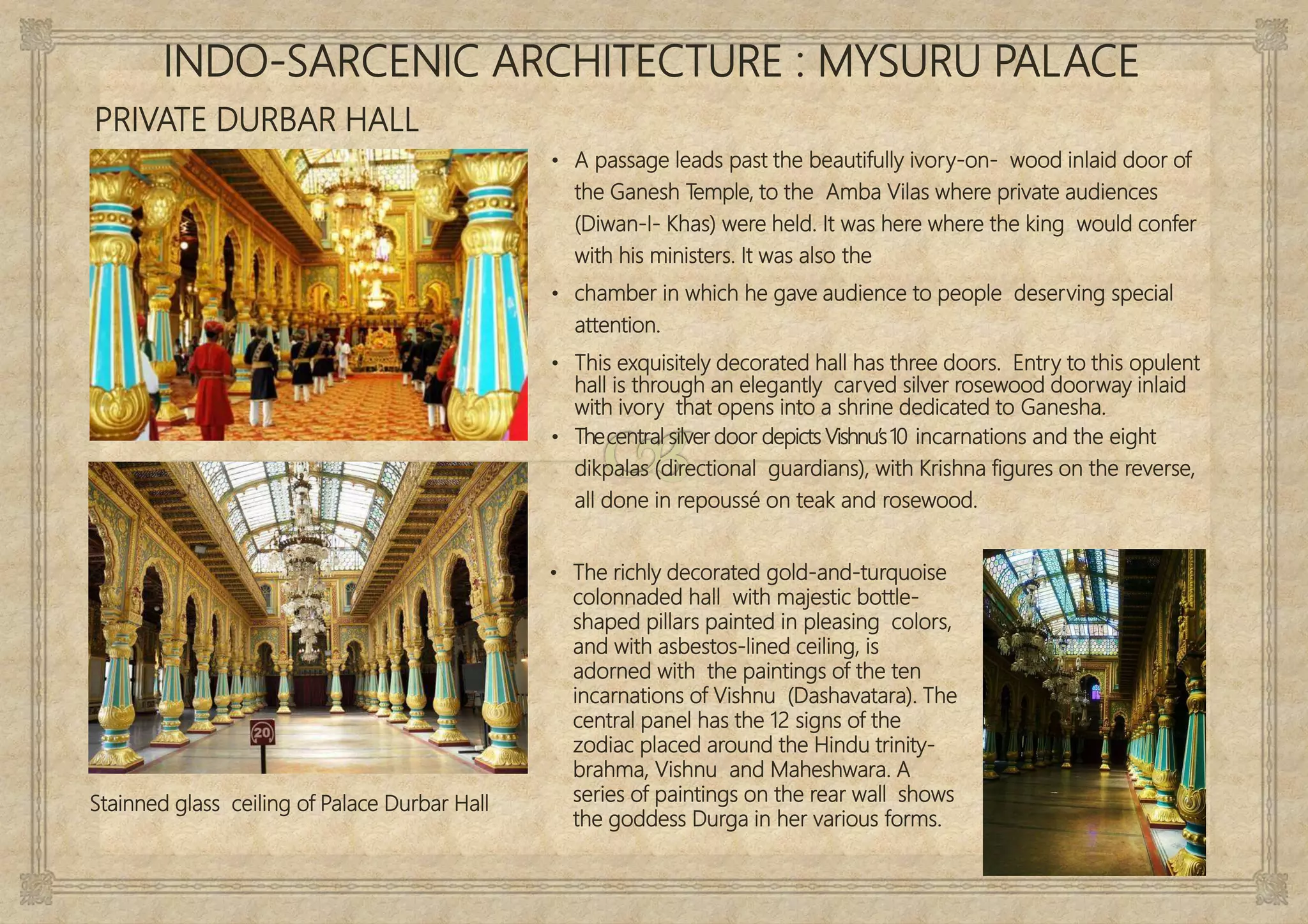 MYSURU PALACE ARCHITECTURE | PPTX