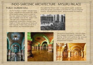MYSURU PALACE ARCHITECTURE | PPTX