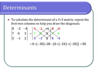 9.3 Determinant Solution of Linear Systems | PPT