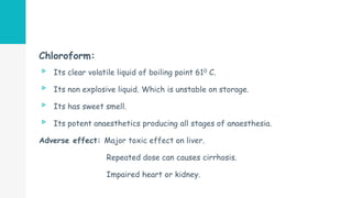 9. general anaesthetics | PPT