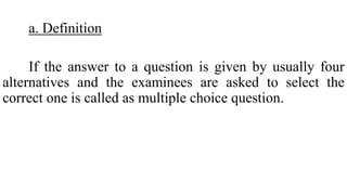9.a. Variants of MCQ | PPT