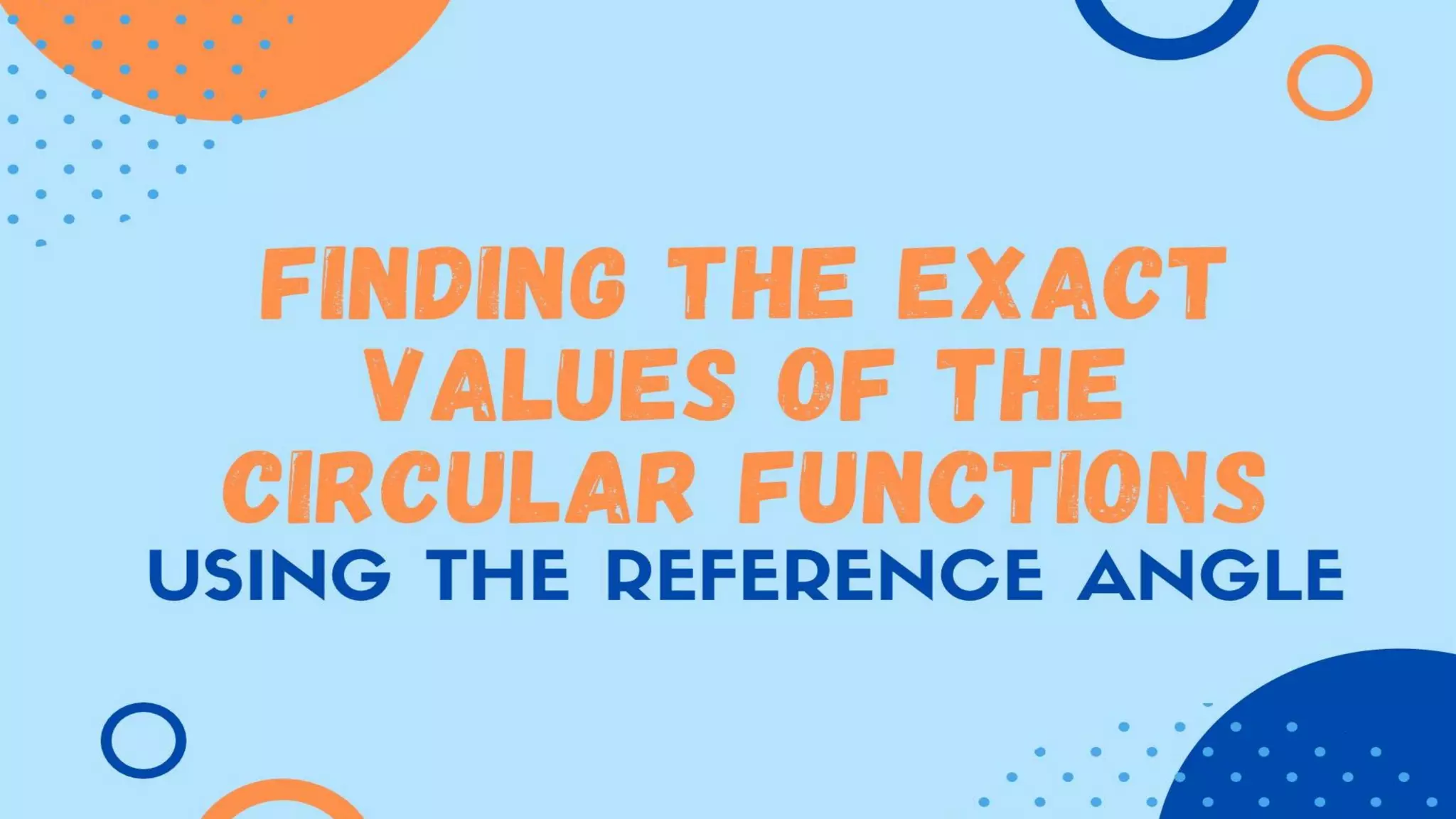 Circular Functions | PDF