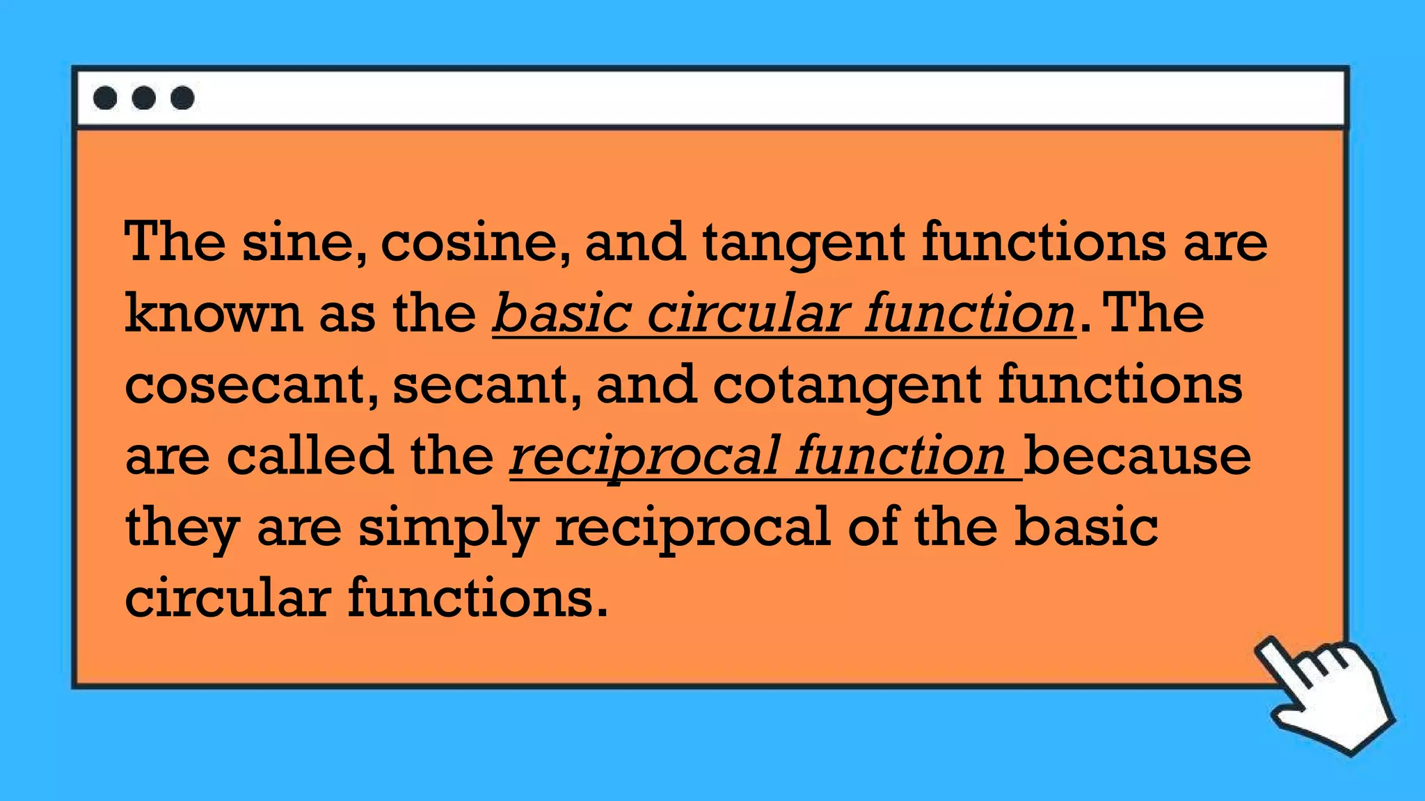 Circular Functions | PDF