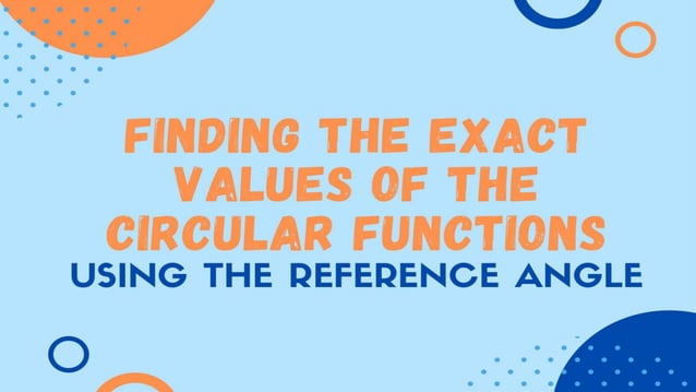 Circular Functions | PDF