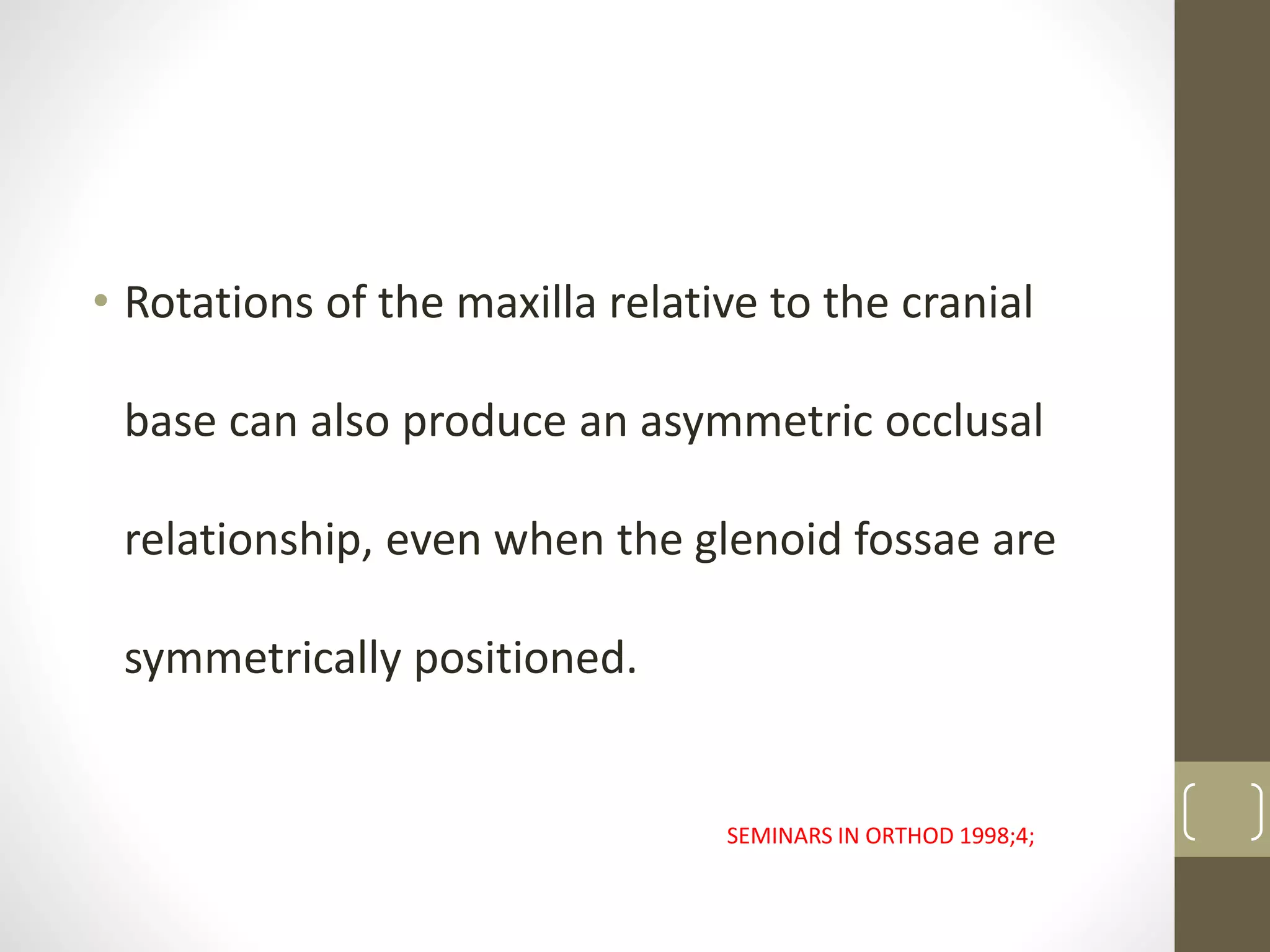 ETIOLOGY AND DIAGNOSIS OF FACIAL ASYMMETRY | PPTX