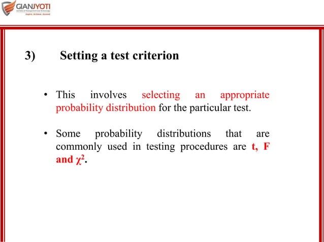 Statistical Inference Concept Procedure Of Hypothesis Testing Ppt