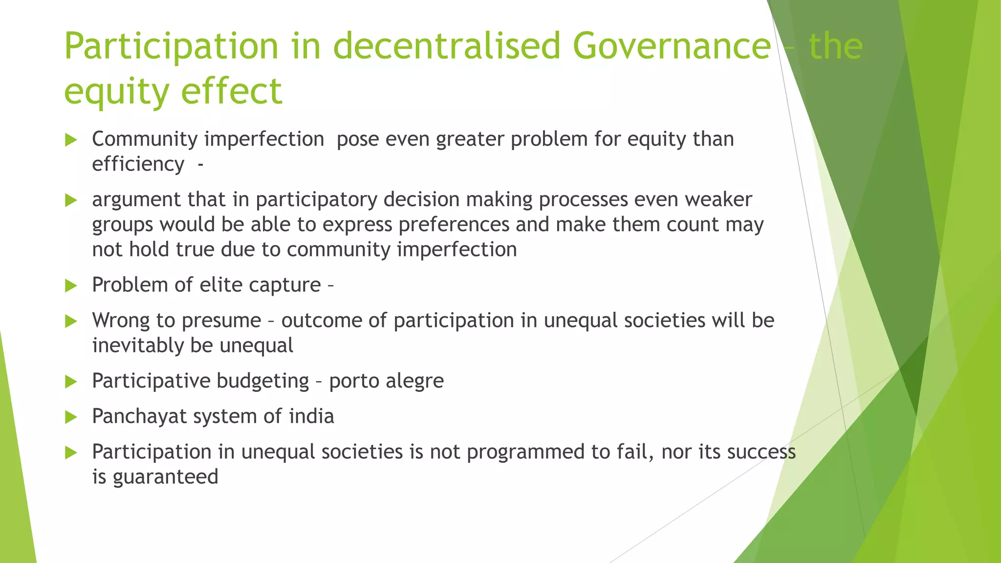 Participatory Governance | PDF