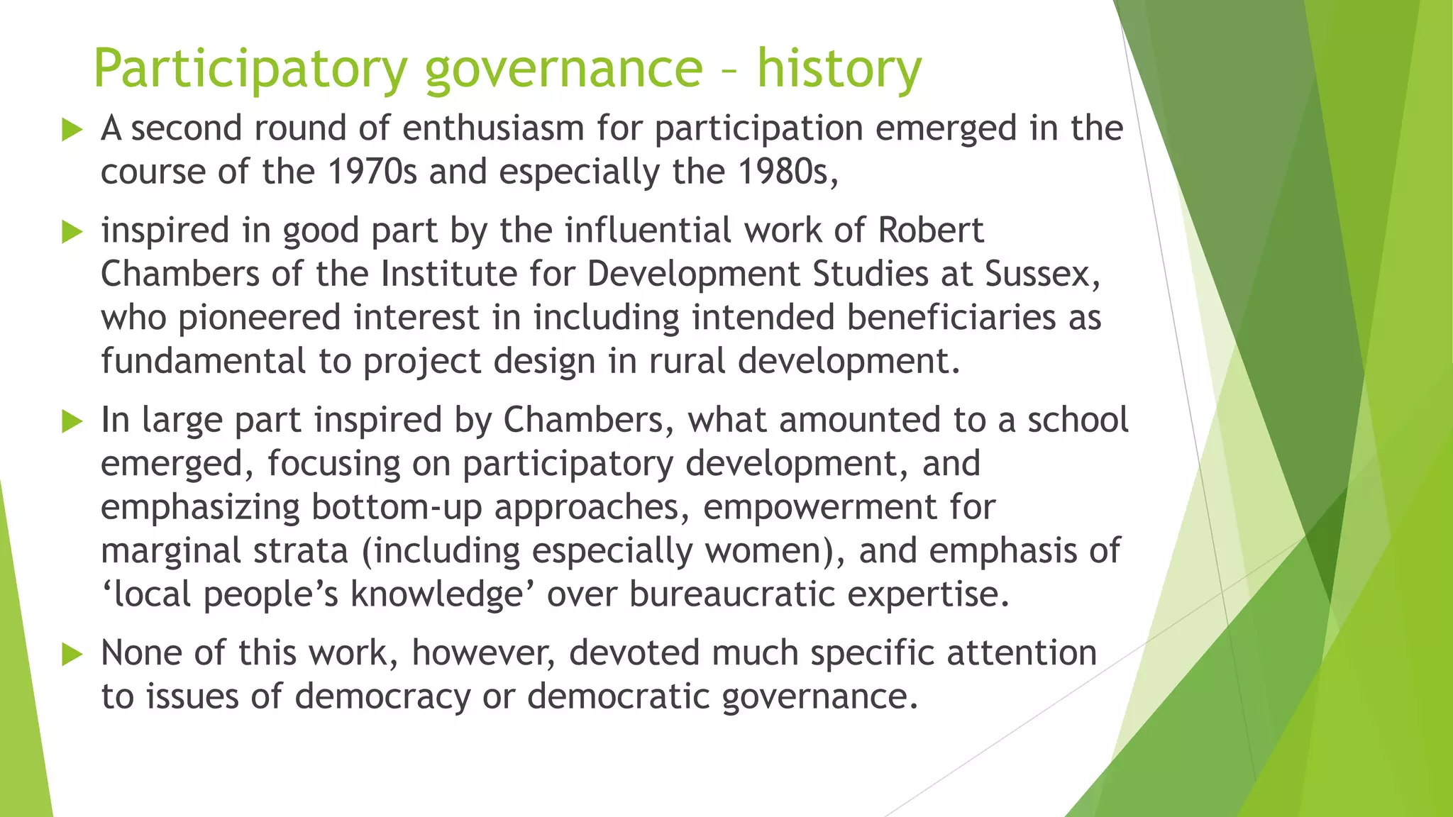 Participatory Governance | PDF