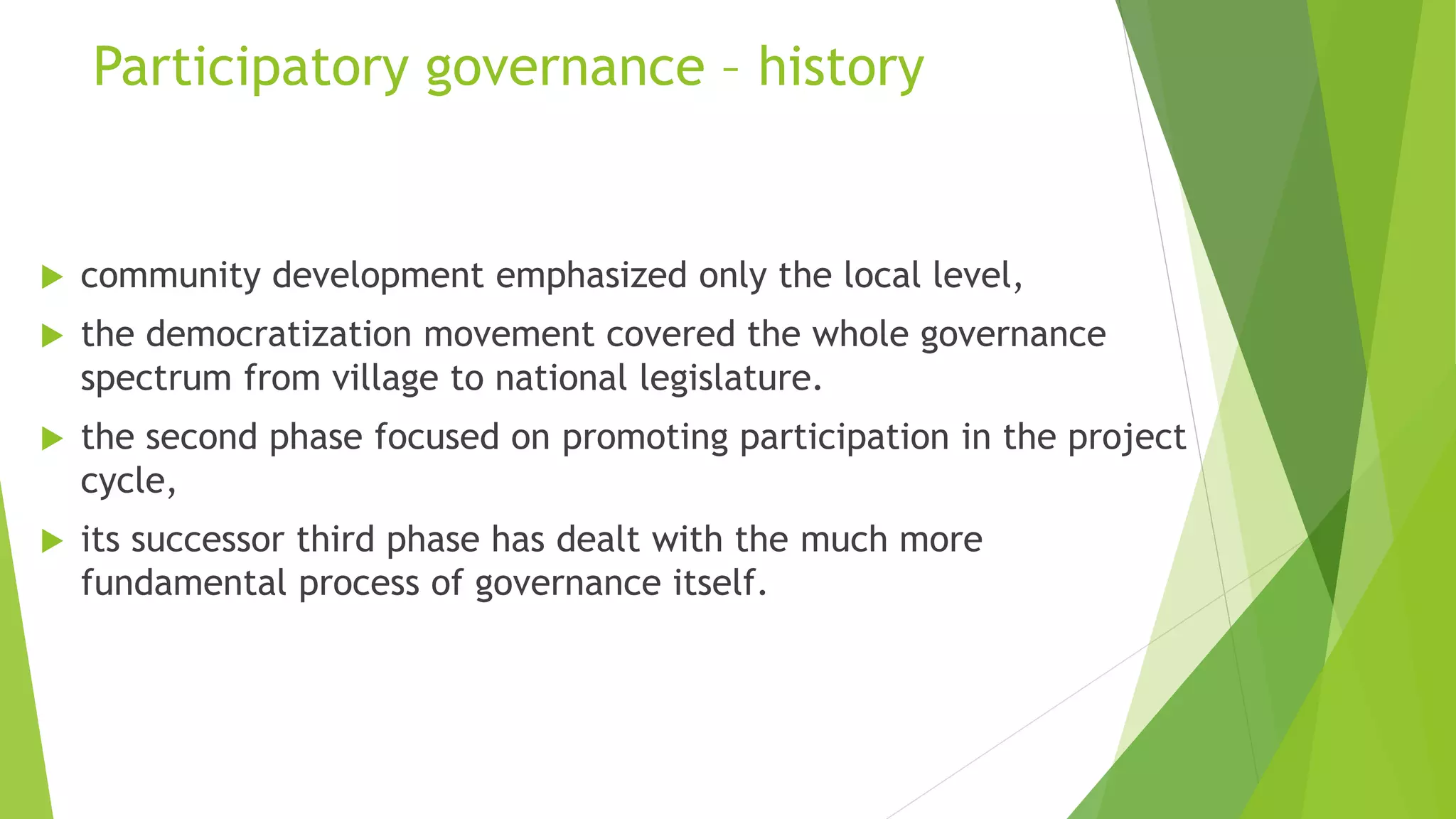 Participatory Governance | PDF