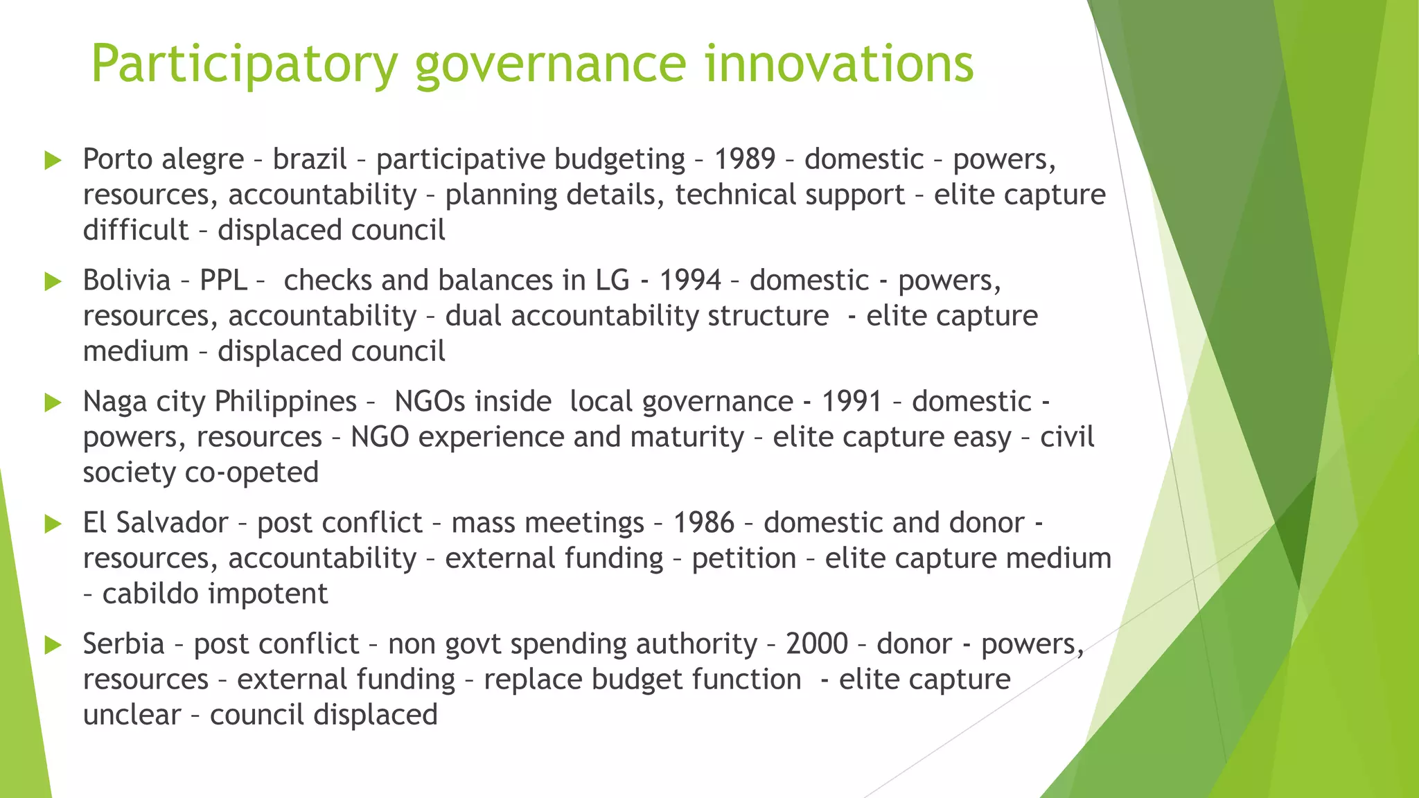 Participatory Governance | PDF