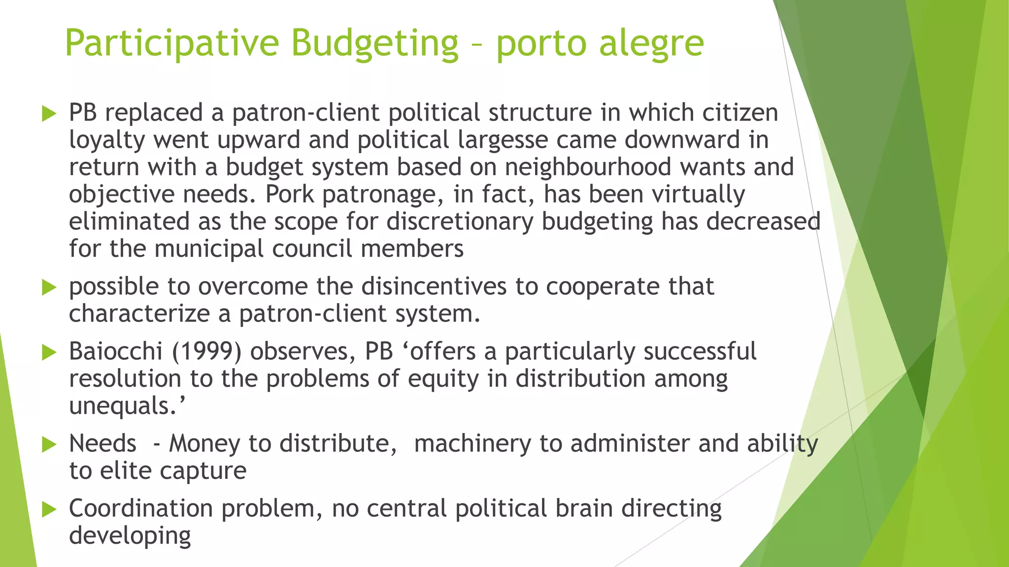 Participatory Governance | PDF