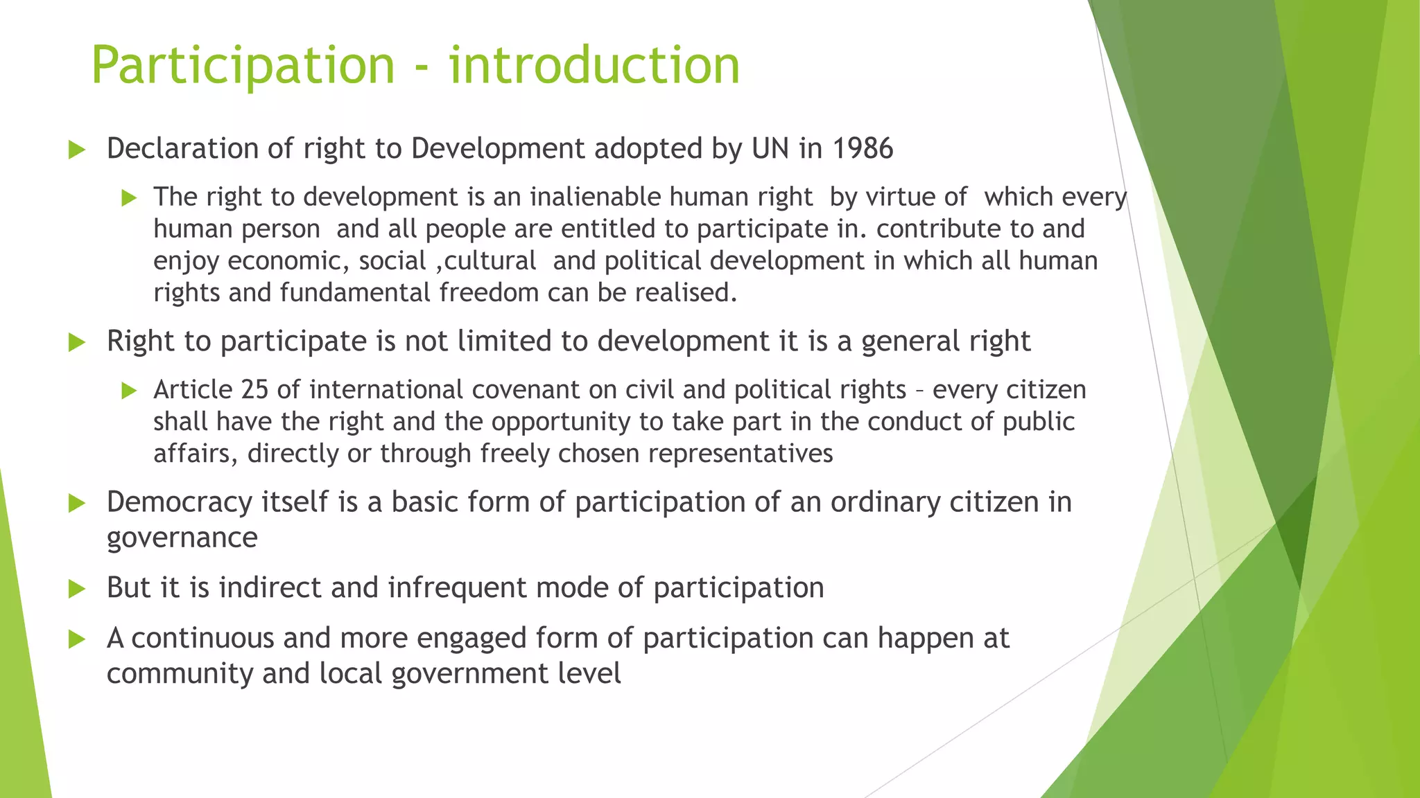 Participatory Governance | PDF