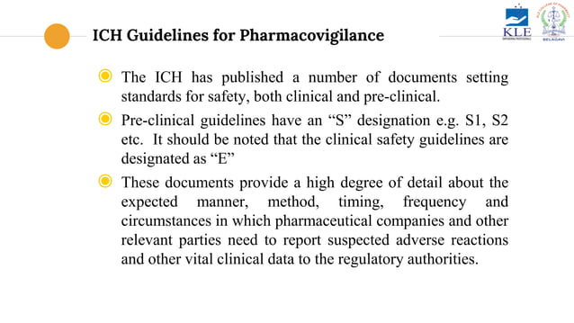 ICH Guidelines for Pharmacovigilance | PDF