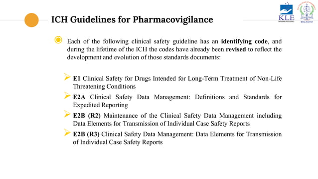 ICH Guidelines for Pharmacovigilance | PDF