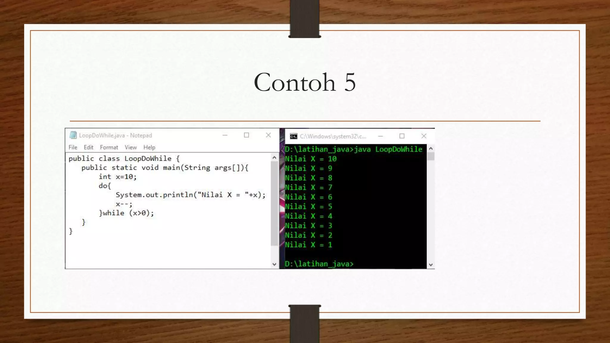 9. algoritma perulangan pada java | PPTX