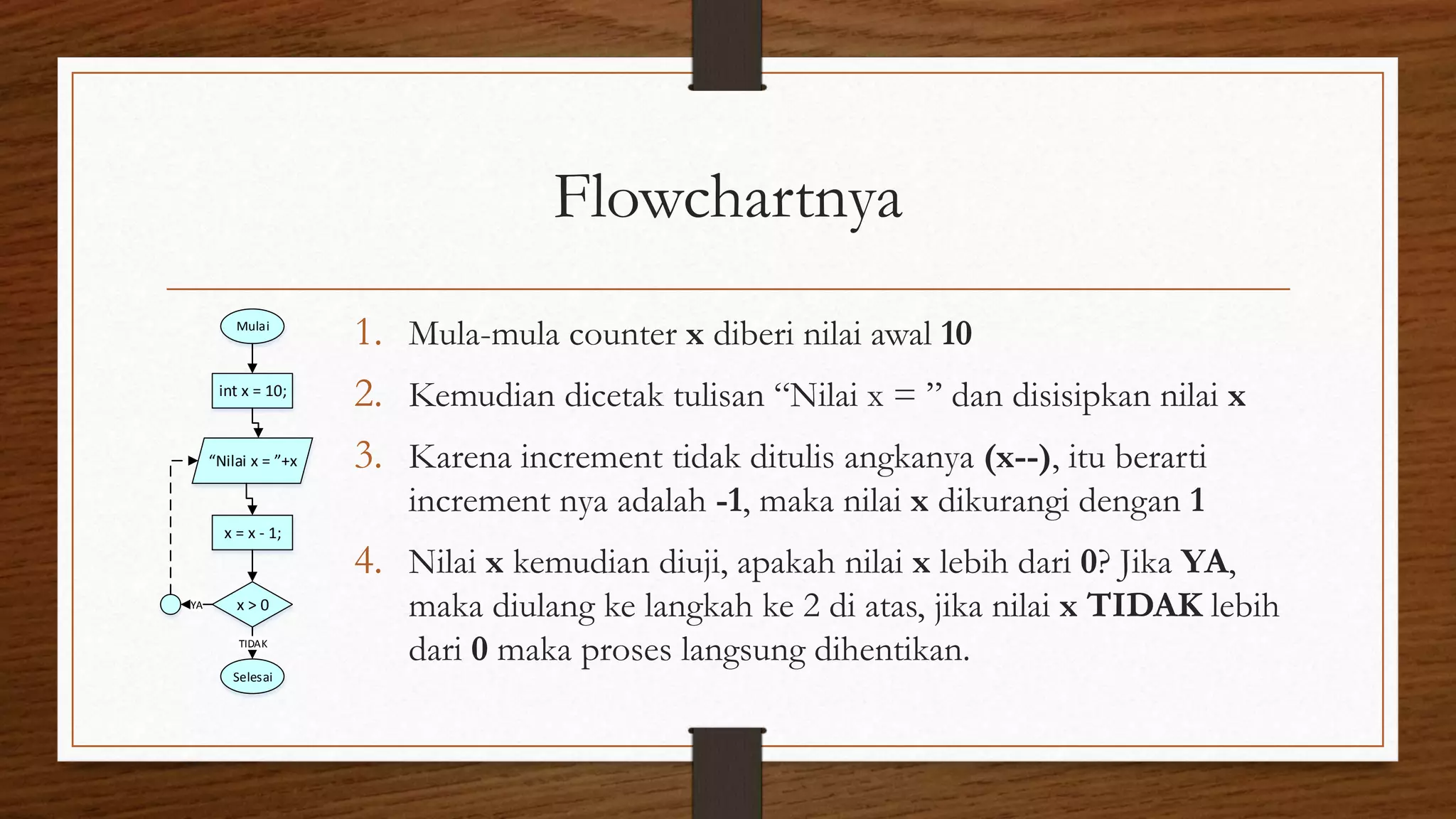 9. algoritma perulangan pada java | PPTX