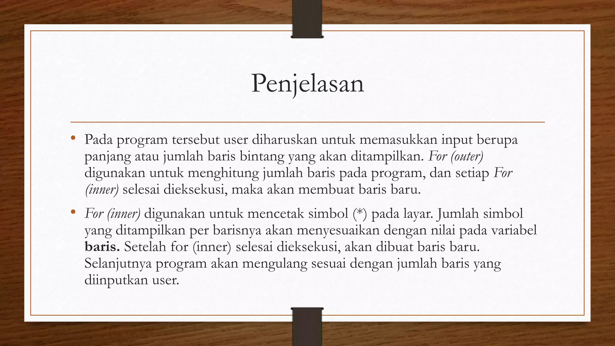 9. algoritma perulangan pada java | PPTX