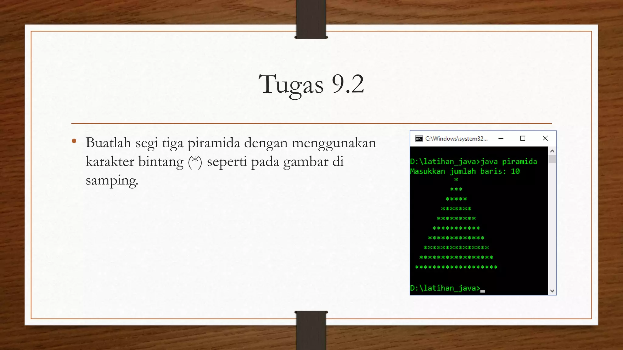 9. algoritma perulangan pada java | PPTX