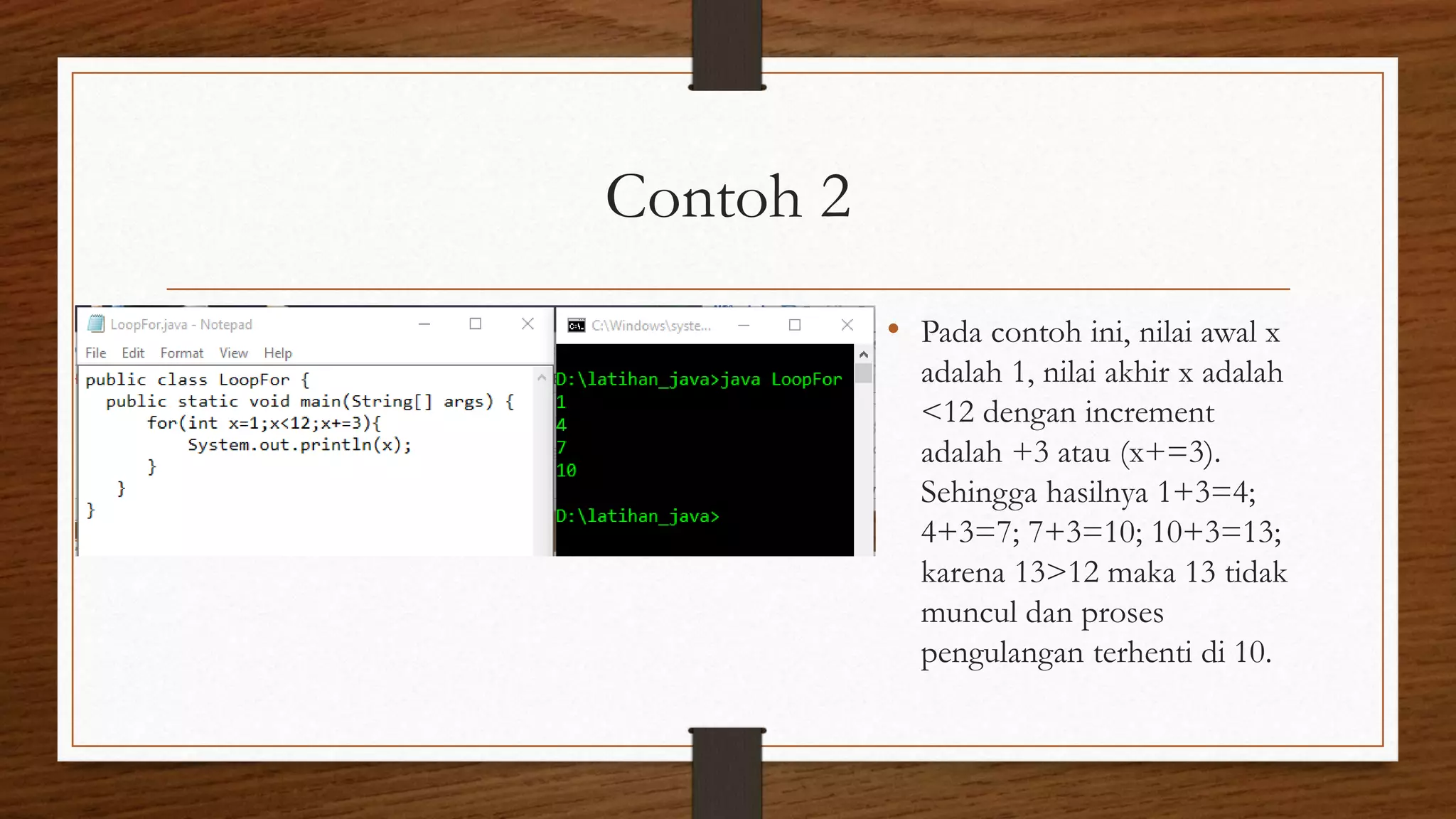 9. algoritma perulangan pada java | PPTX