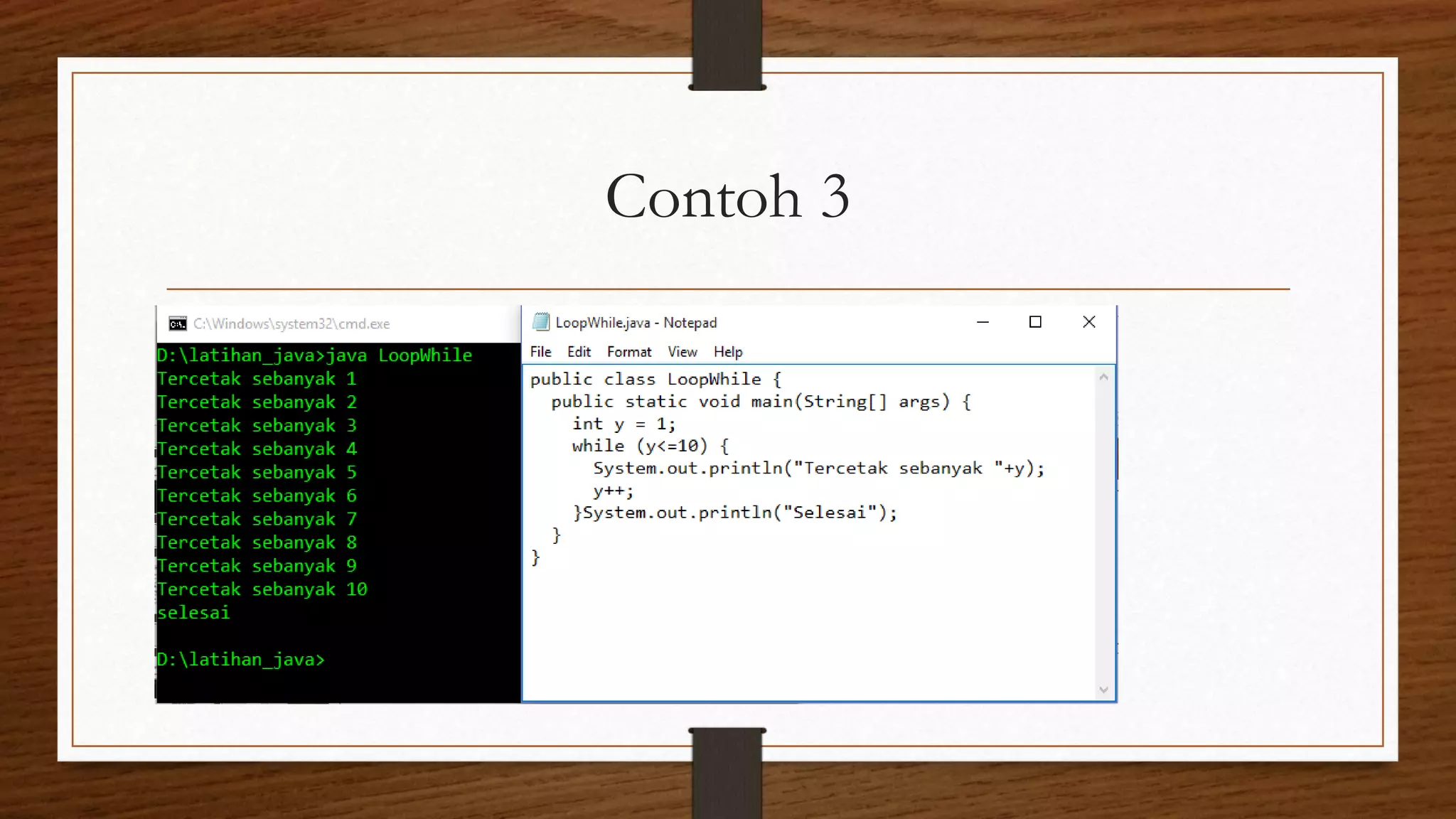 9. algoritma perulangan pada java | PPTX
