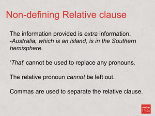 GE3B week 9.3 AM Non-Defining Relative Clauses | PPT