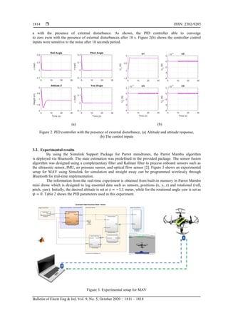 Simulation and experimental study on PID control of a quadrotor MAV with perturbation | PDF