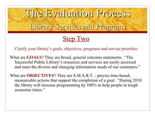 Evaluating Libraries | PPT