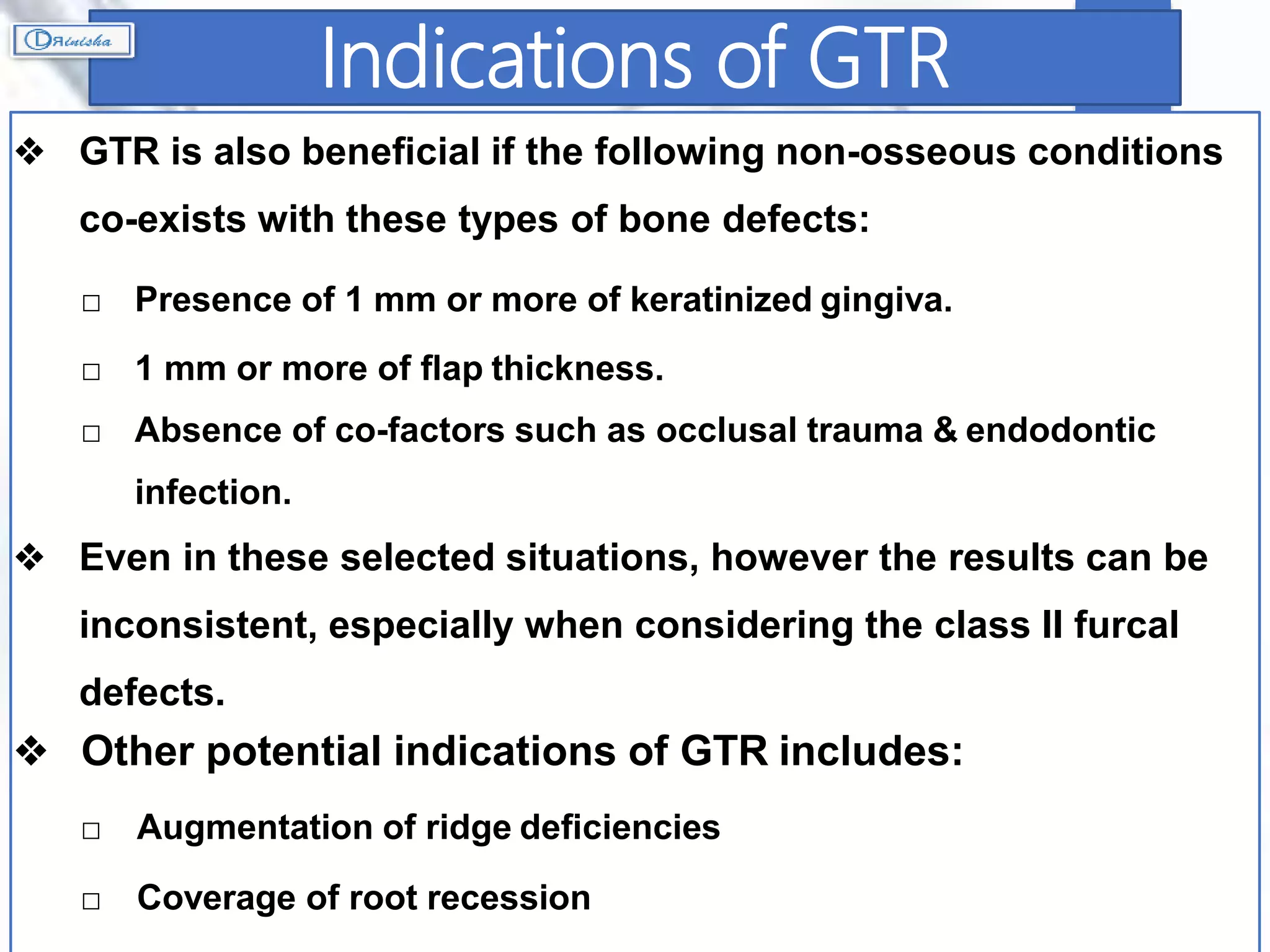 Guided Tissue Regeneration | PPTX