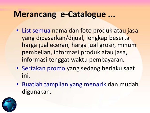 Merancang Catalogue, Struktur Catalogue, dan Tabel/Data Referensi ...