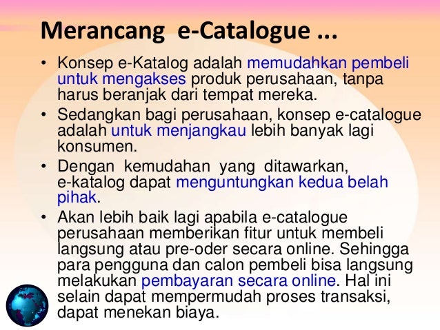 Merancang Catalogue, Struktur Catalogue, dan Tabel/Data Referensi ...