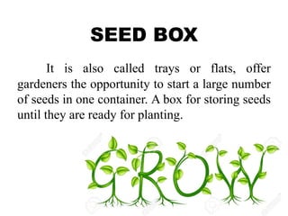 Making a Seedbox.pptx | Woodworking | Arts and Crafts