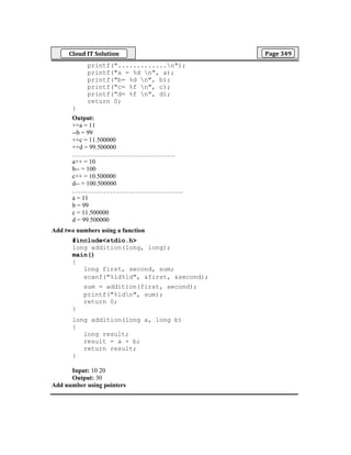 9.C Programming | PDF
